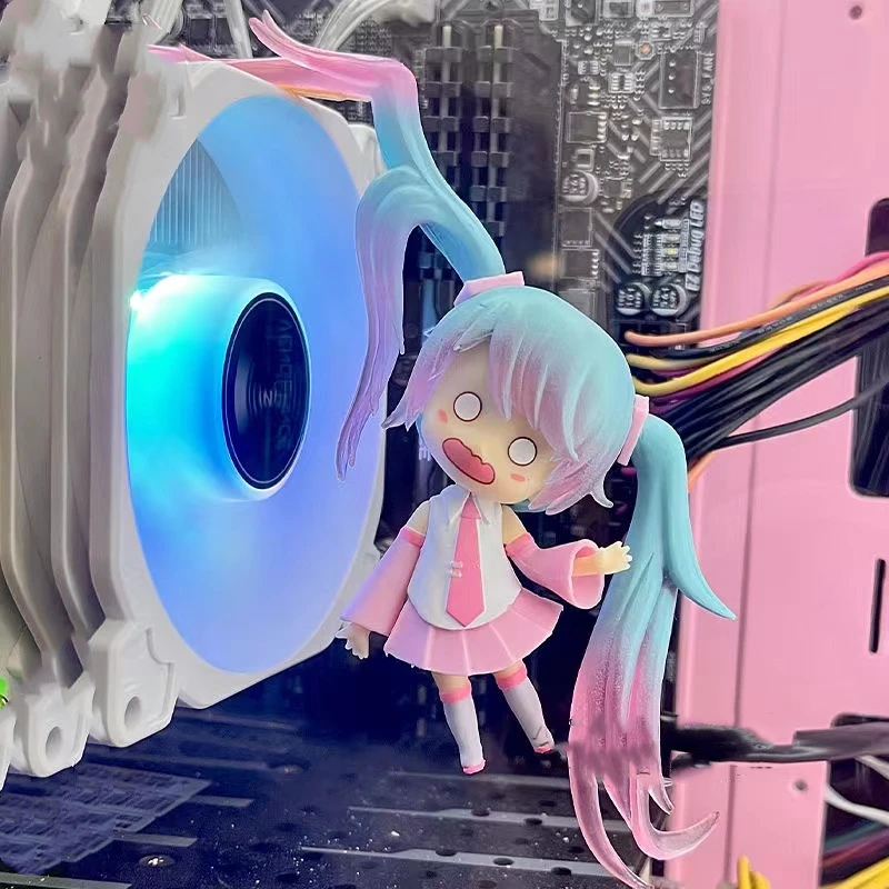 12CM Anime Cute Pendant Hatsune Miku Figure Statue Figurines Cake ...