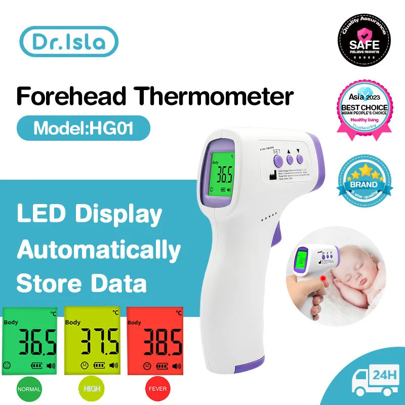 Dr-isla-LCD-Forehead-hermometer-Non-Contact-Infrared-Medical ...