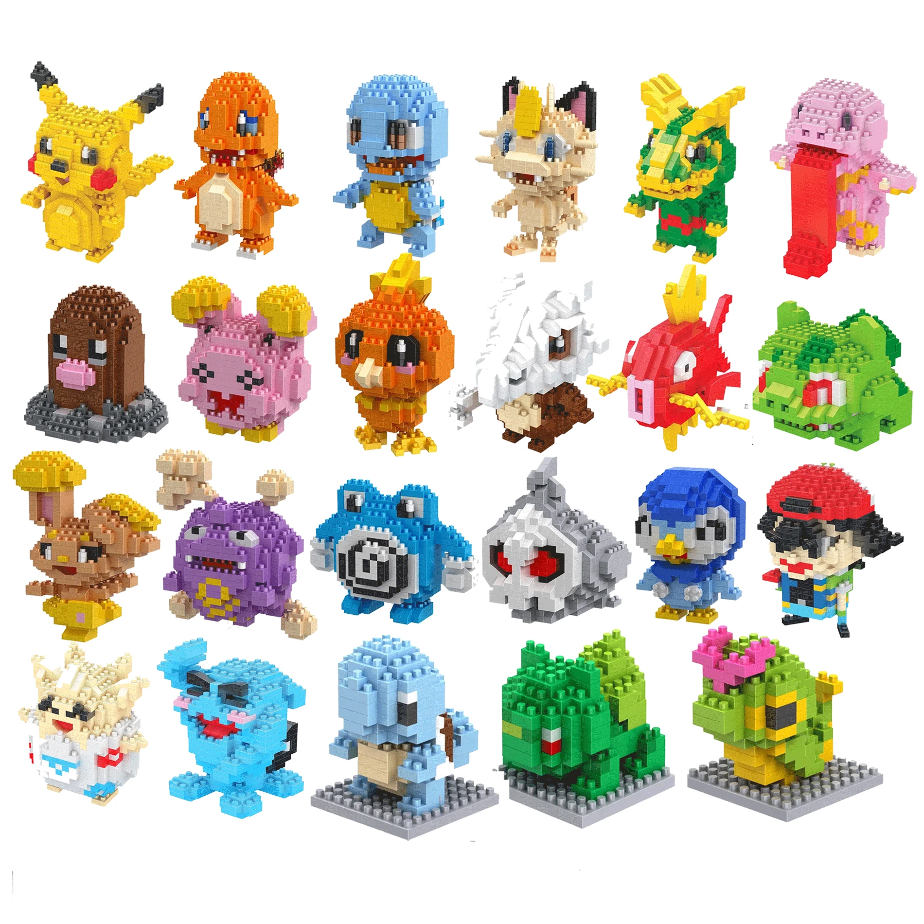 Blocks-Small-Cartoon-Mini-Building-Block-Pikachu-Charizard-Eevee-Mewtwo ...
