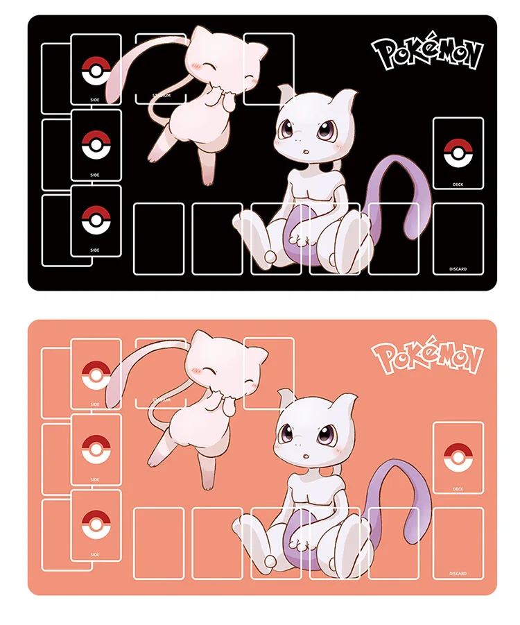 60*35*0.2Cm Cartoon Anime Pokemon Mew Card Battle Single Tcg Game Mat ...