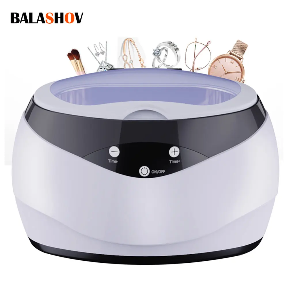 Household Ultrasonic Cleaner 40KHz High Frequency 650ML Ultrasound ...