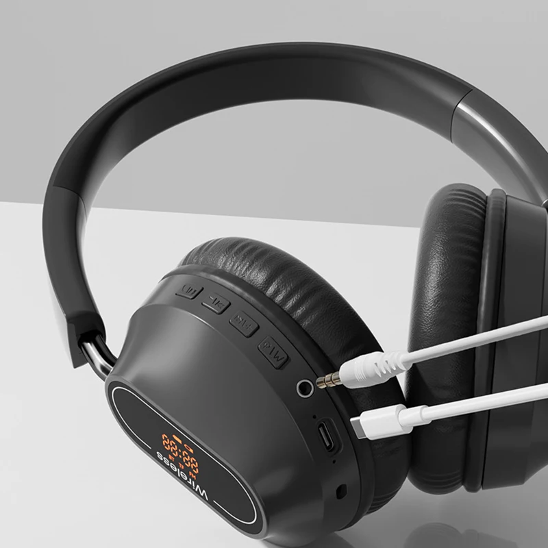 New-Arrival-M3-Wireless-Headphones-With-Led-Display-Noise-Reduction ...