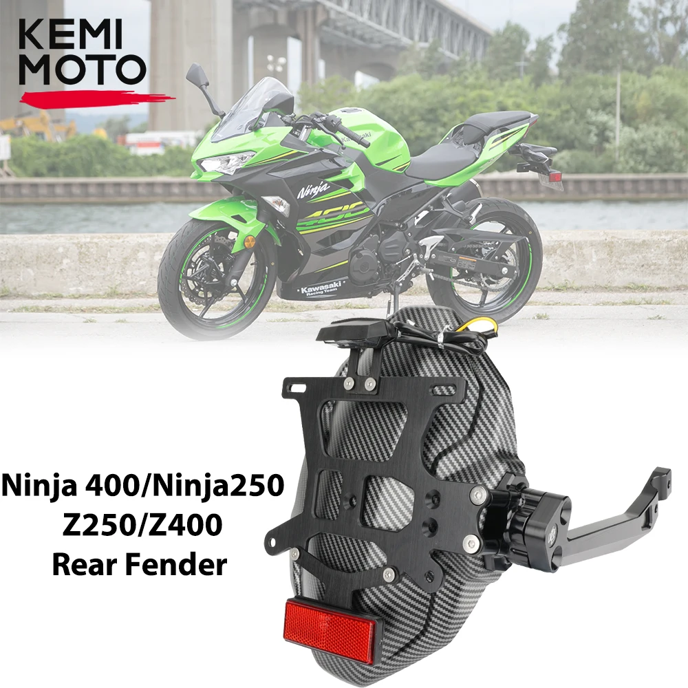Ninja400-Ninja250-Motorcycle-Rear-Mudguards-For-Kawasaki-Z400-Z250 ...