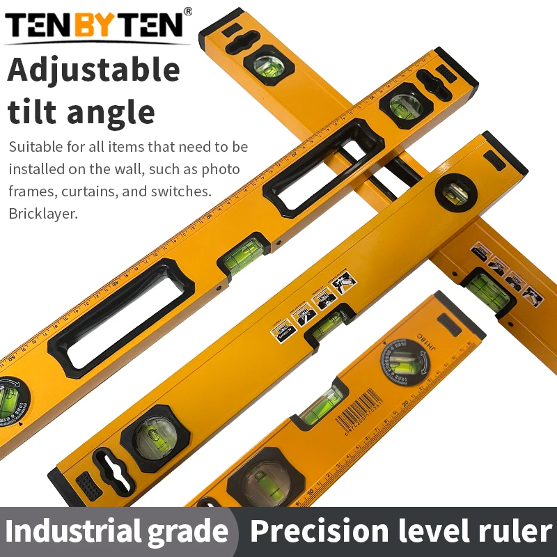 30-100cm-Magnetic-Spirit-Level-High-Precision-Aluminum-Alloy-Spirit ...