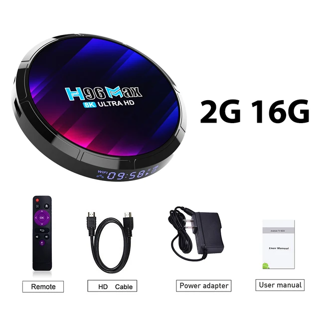 LEMFO Android TV Box H96 Max RK3528 Android 13 8K Ultra HD 4G 64G Wifi6 ...
