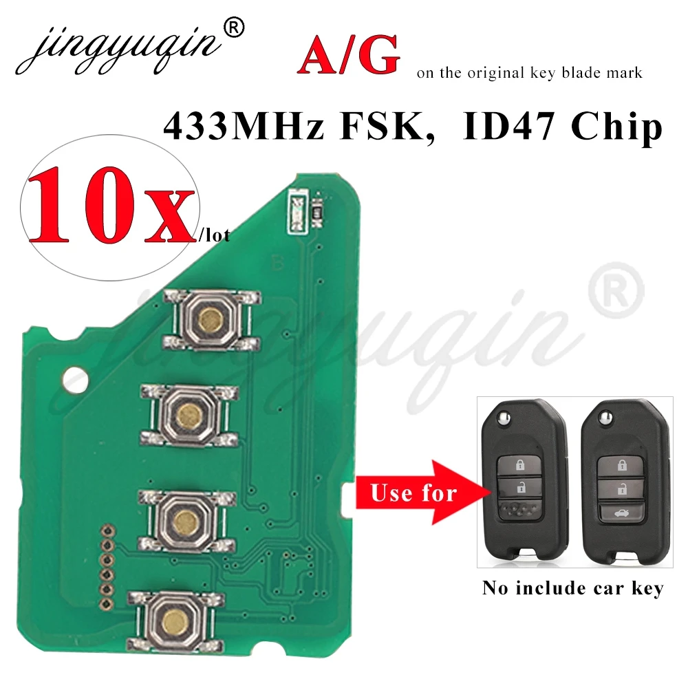10pc-A-G-Car-Remote-Key-Circuit-Board-For-Honda-Accord-Civic-City-CRV ...