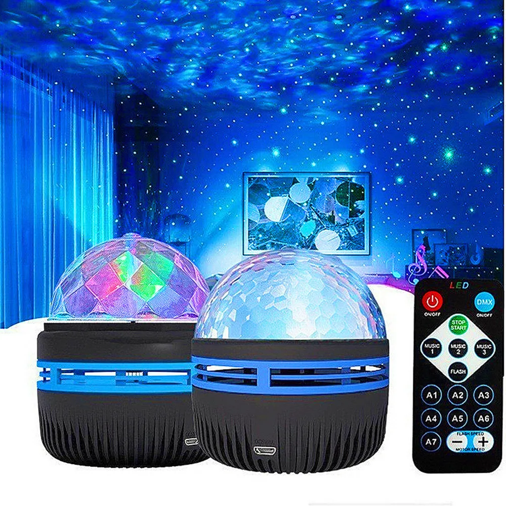 USB-LED-Night-Light-Starry-Sky-Projector-DC-5V-RGB-Remote-Control-Auto ...