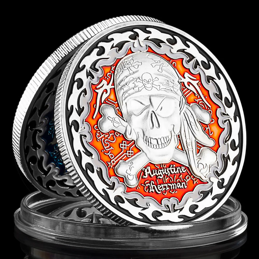 Pirate-Ship-Augustine-Herman-Draughter-Silver-Plated-Coin-Challenge ...