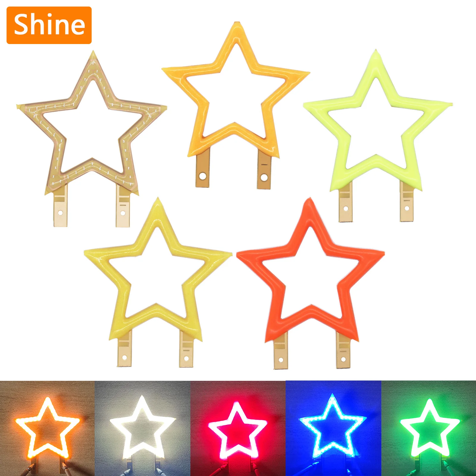 3V-LED-COB-Edison-LED-Filament-Star-Shape-Candle-Diode-Christmas ...