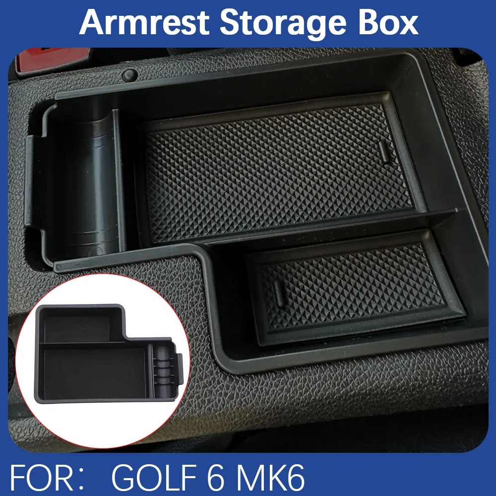 ABS-Car-Glove-Box-Armrest-Box-Storage-Tray-Case-for-Volkswagen-VW-Golf ...