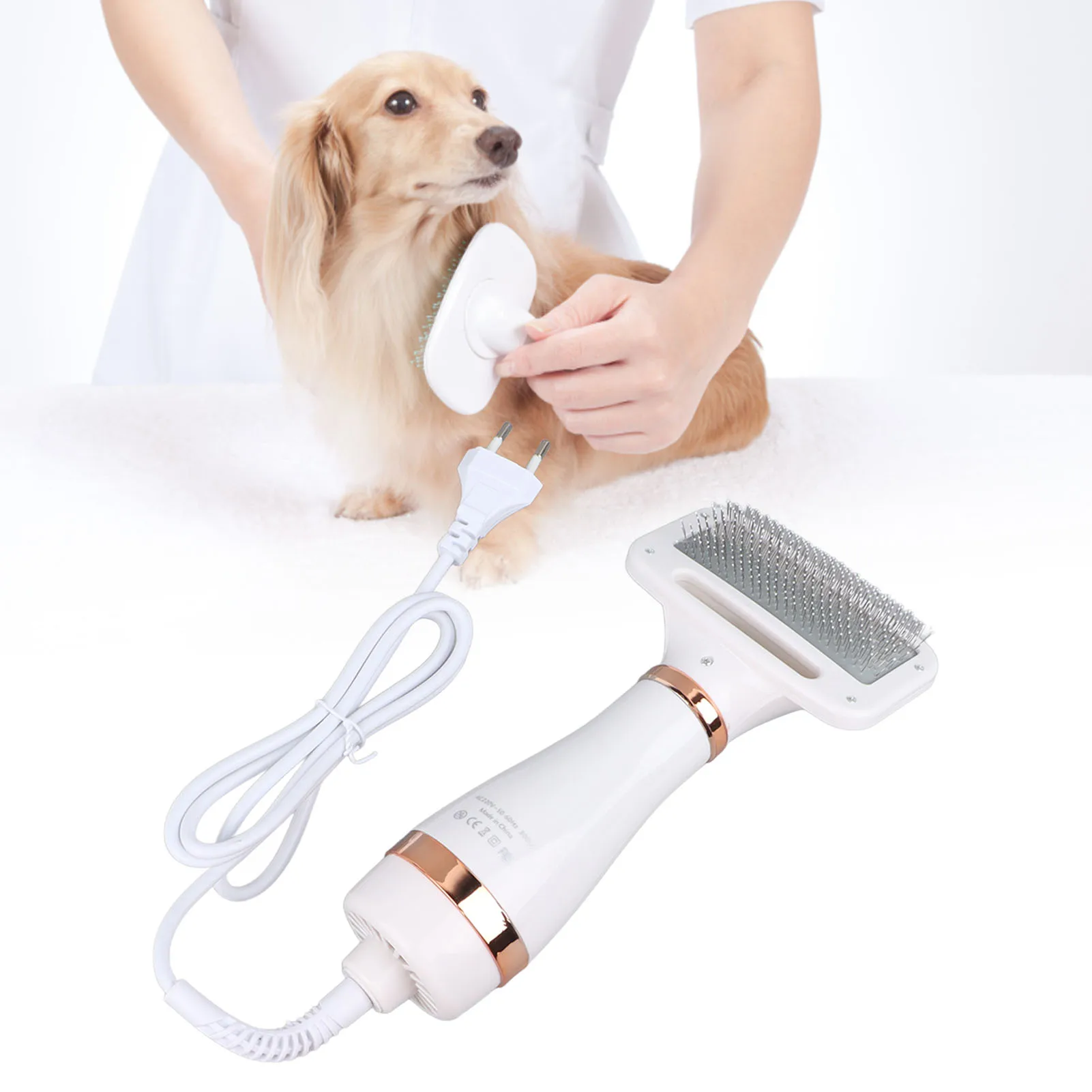 Portable-Pet-Grooming-Dryer-2-in-1-Handheld-Dog-Slicker-Brush-and-Dog ...
