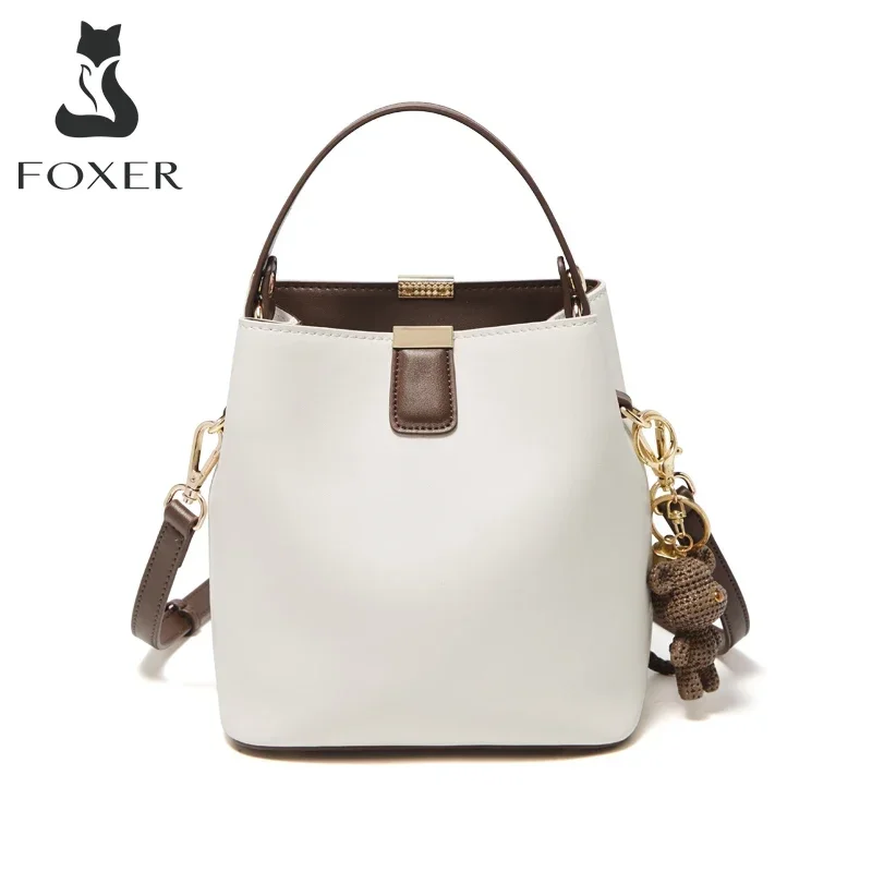 FOXER-Split-Leather-Bucket-Bag-Lady-Messenger-Bag-Women-s-High-Quality ...