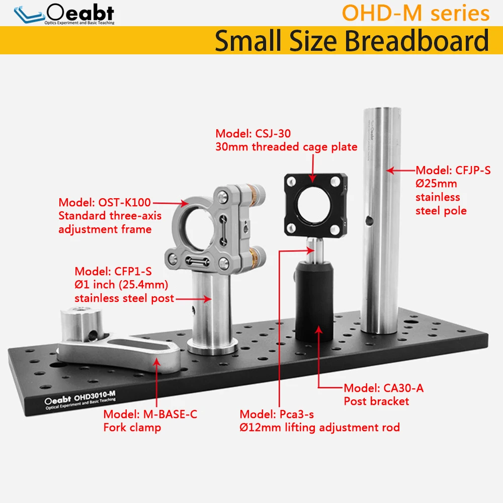Laserland OHD-M Series Optical Flat Solid Aluminum Breadboard Matrix M6 ...