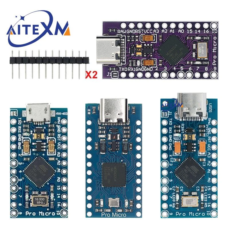 Micro/mini/type-c Usb Atmega32u4 Module 5v 16mhz Board For Arduino ...