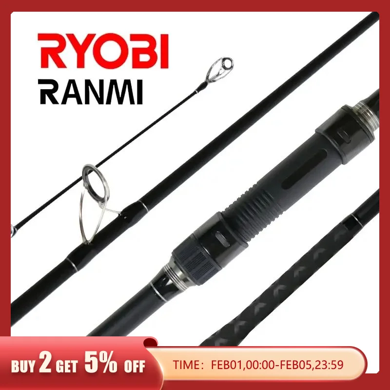RYOBI-RANMI-Carp-Fishing-Rod-FUJI-Guide-4-2m-3-9m-Carbon-Fiber-5 ...