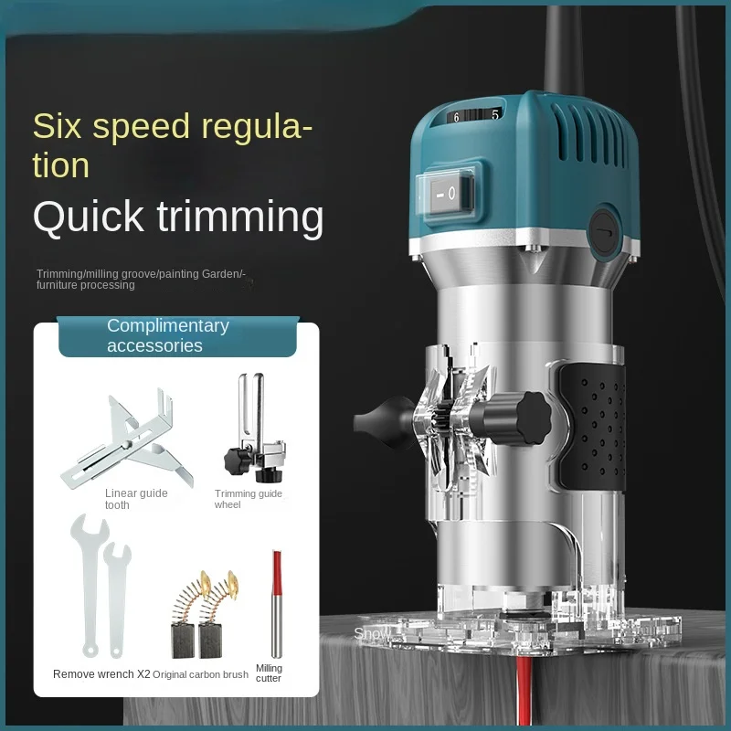 600W-Wood-Router-Wood-Trimmer-Machine-Electric-Hand-Trimmer-6-Speeds ...