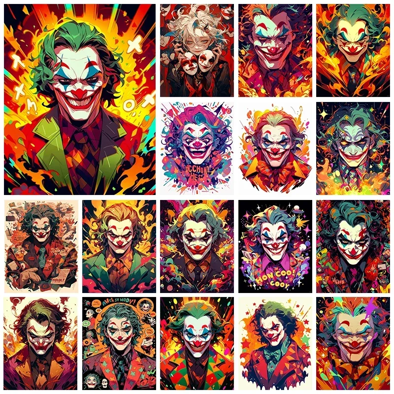 5D-DIY-DC-Comic-Diamond-Drawing-Kit-Color-Clown-Cross-Embroidery ...