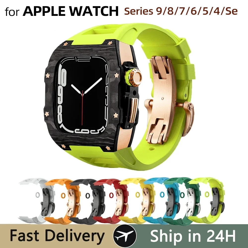 Iwatch-Se-Modification-Kit-Carbon-Fiber-Material-44mm-45mm-Business ...