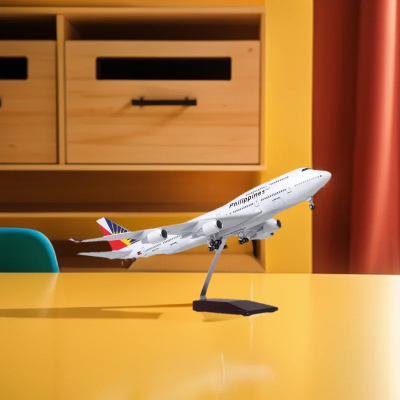 Aircraft Model 47CM Philippinesi Airways 747 Airplane B747 Model Kit ...