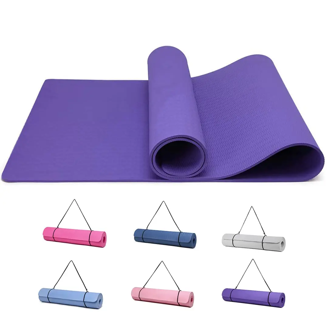Good Nite TPE Yoga Mat - Non-Slip 183x61x0.6cm for Pilates, Fitness ...