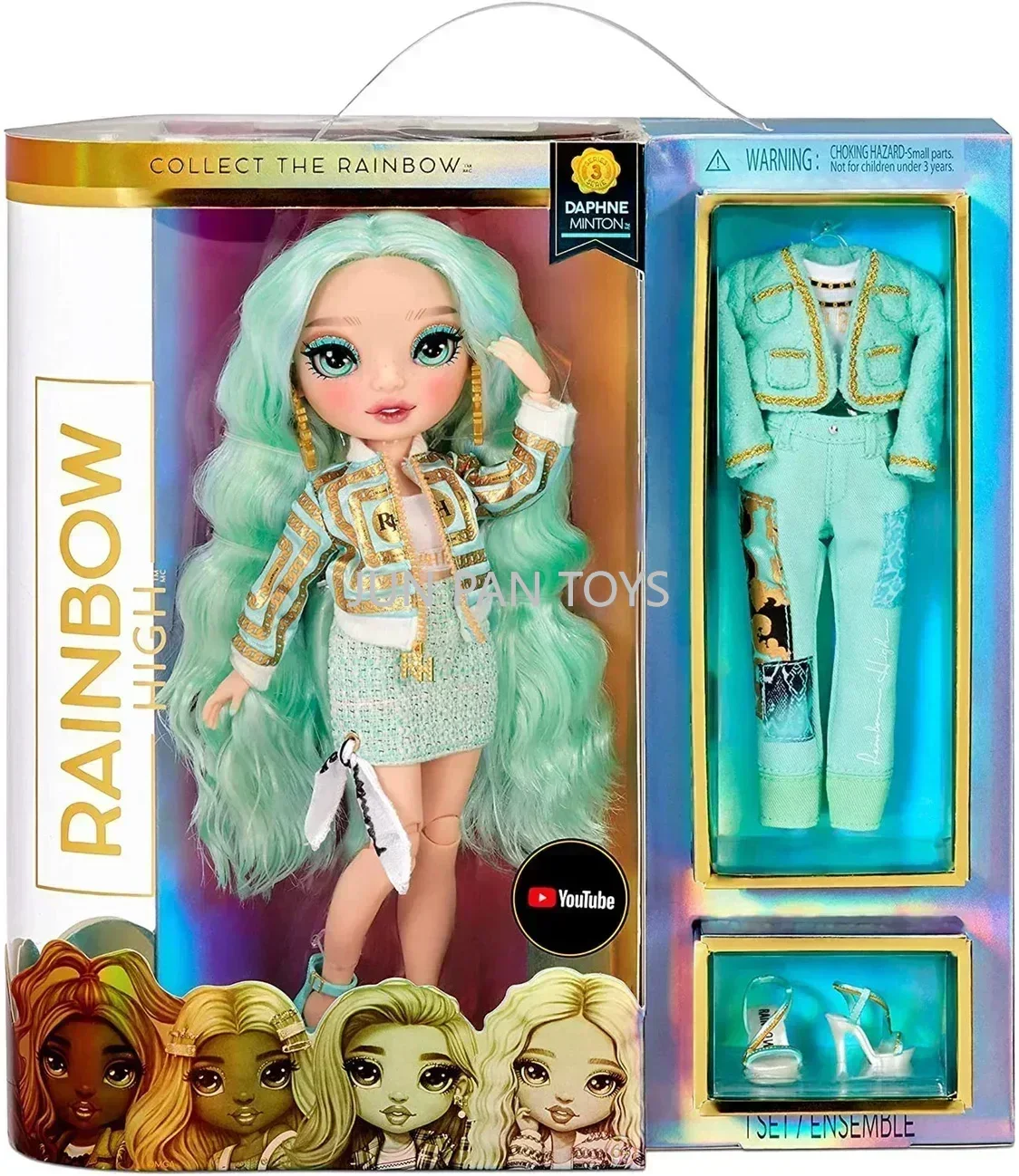 Muñeca de alta costura original de arcoíris DAPHNE MINTO Daria Roselyn ...