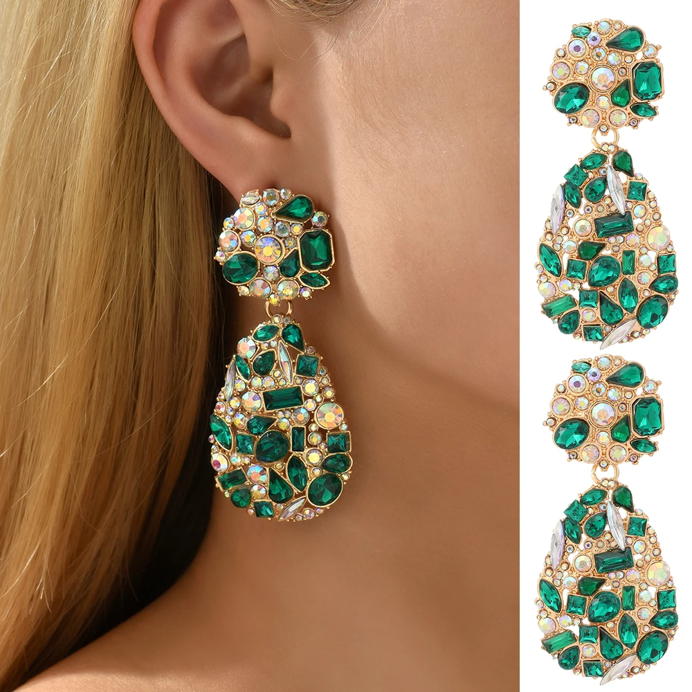 Pendientes-colgantes-Grandes-Vintage-en-forma-de-l-grima-para-mujer ...