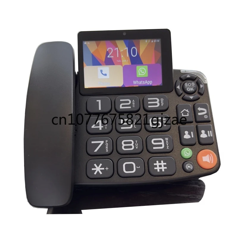4G-plug-in-dual-card-touch-screen-phone-landline-android-system-video ...