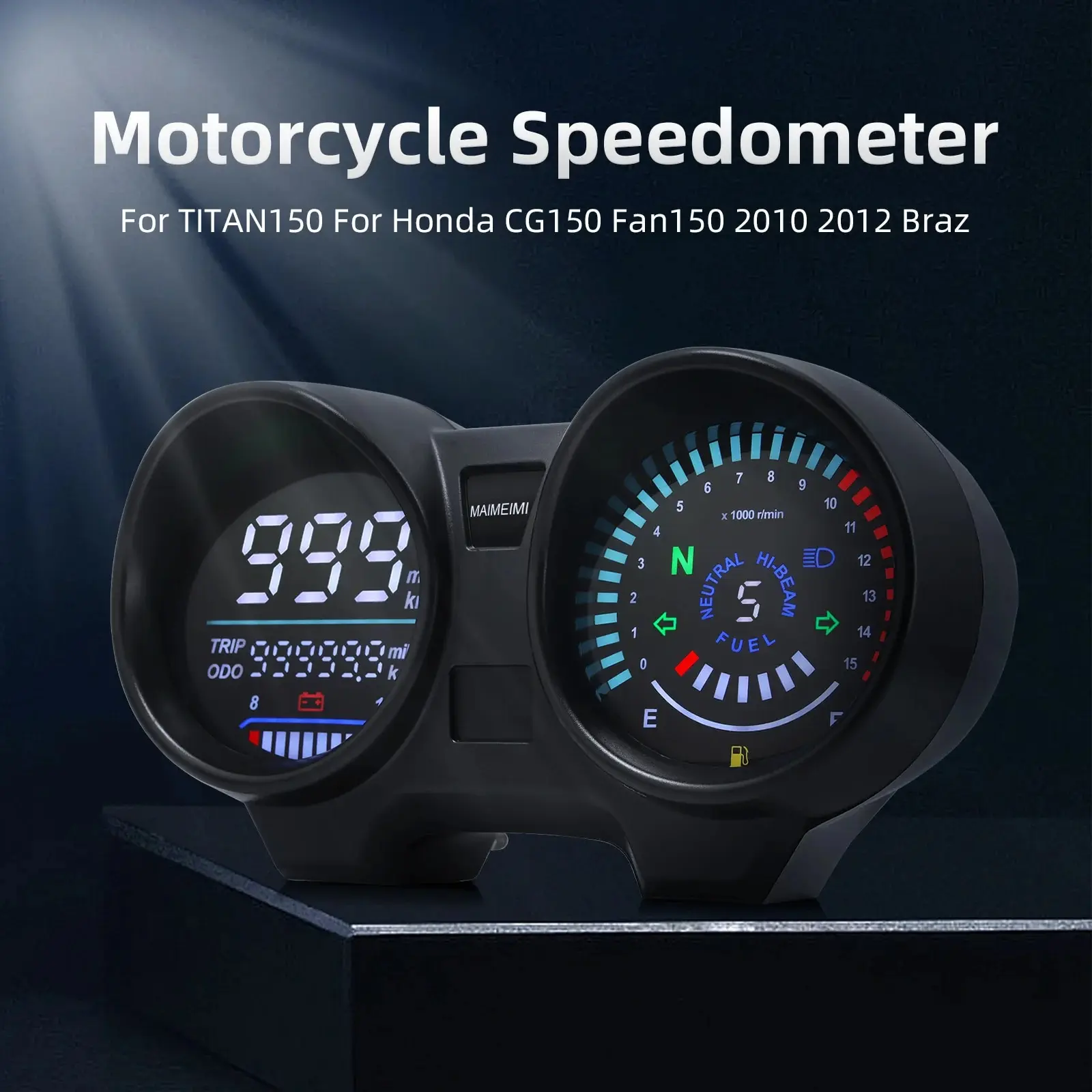 Motorcycles-Speedometer-Gauge-Tachometer-15000-RPM-Merer-Odometer-TRIP ...