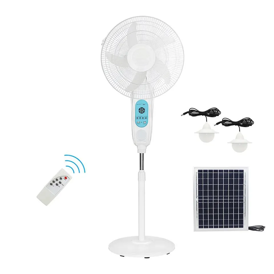 16 inch wireless powered AC DC rechargeable solar fan| | - AliExpress