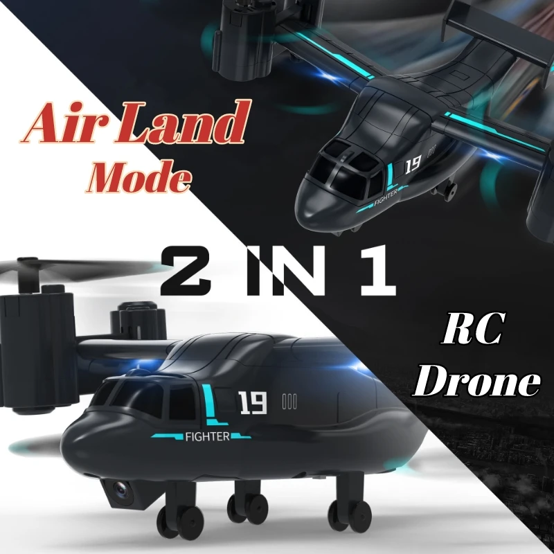 Mini Remote Control Drone for Kids Land Air Mode Aircraft with Hd ...