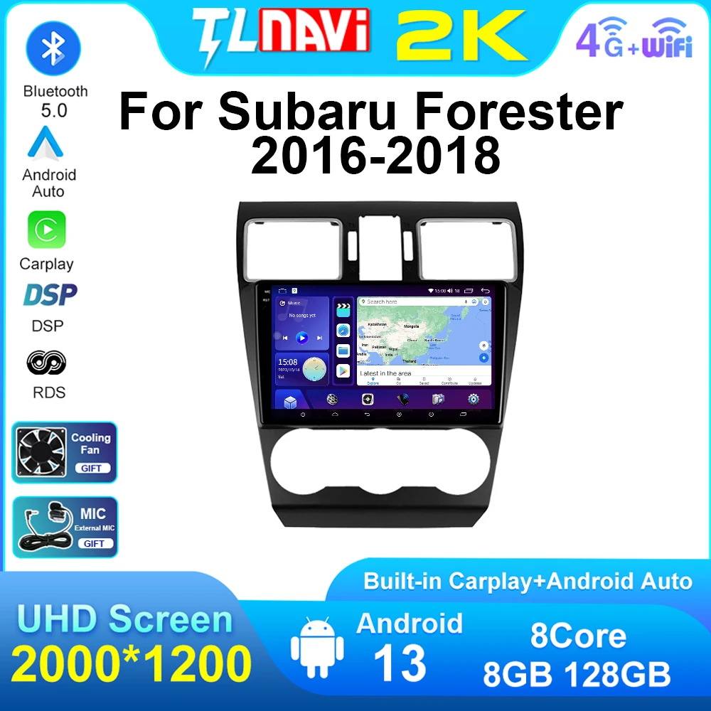 AutoRadio-For-Subaru-Forester-2016-2017-2018-Car-Radio-Head-Unit-GPS ...
