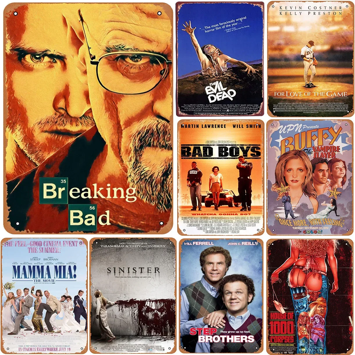 Metal-Tin-Signs-Plaque-Breaking-Brothers-Wall-Decoration-Vintage-Art ...