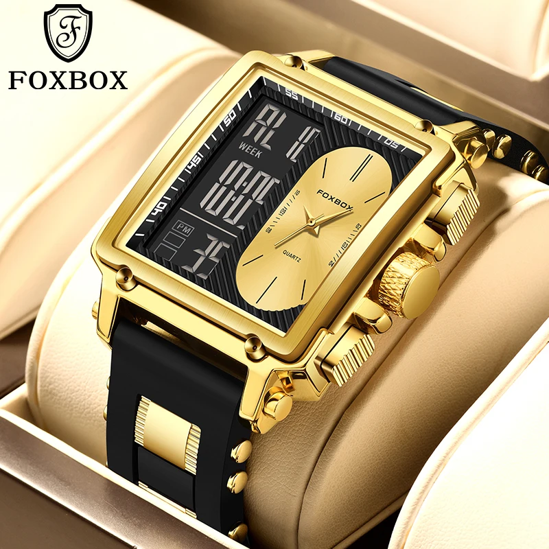 LIGE-Foxbox-Square-Electronic-Quartz-Man-Watch-Fashion-Casual-Sport ...