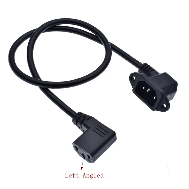 IEC320 C14 with screw holes Right Angled and C13 Right Angled, C14 to ...