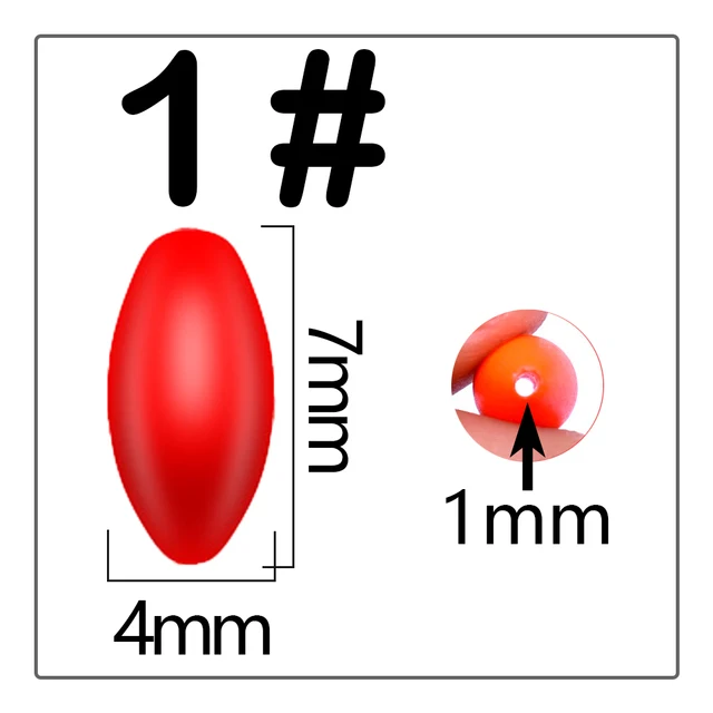 EVA Eye-catching Bean Fishing Float Fluorescent Drift Ball Foam Hit ...