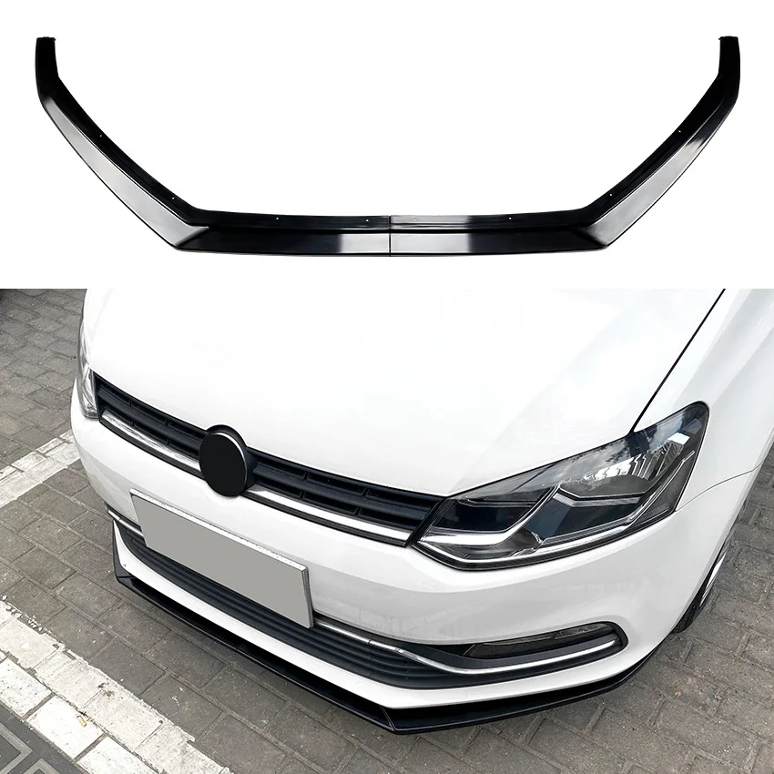 Front Bumper Spoiler Lip Diffuser Splitter For VW Volkswagen Polo 6R 6C ...