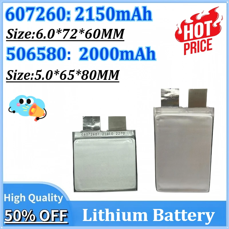 Nuevo 607260 3,7 V 2150mAh 506580 2000mAh DIY 60C-120C 2S 3S 7,6 V 11,4 ...