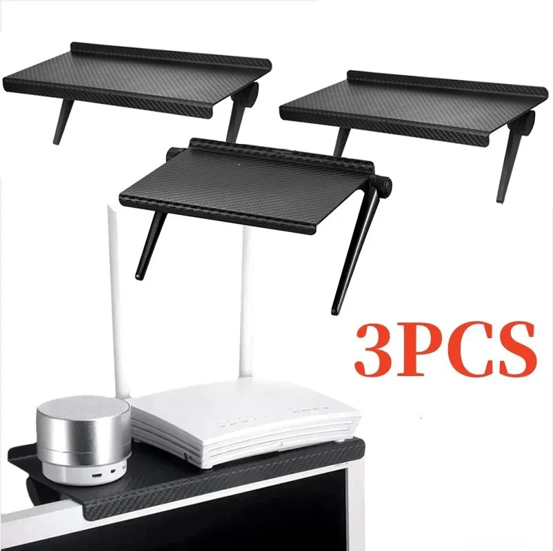 TV Screen Top Storage Shelf Adjustable Monitor Storage Rack Computer ...