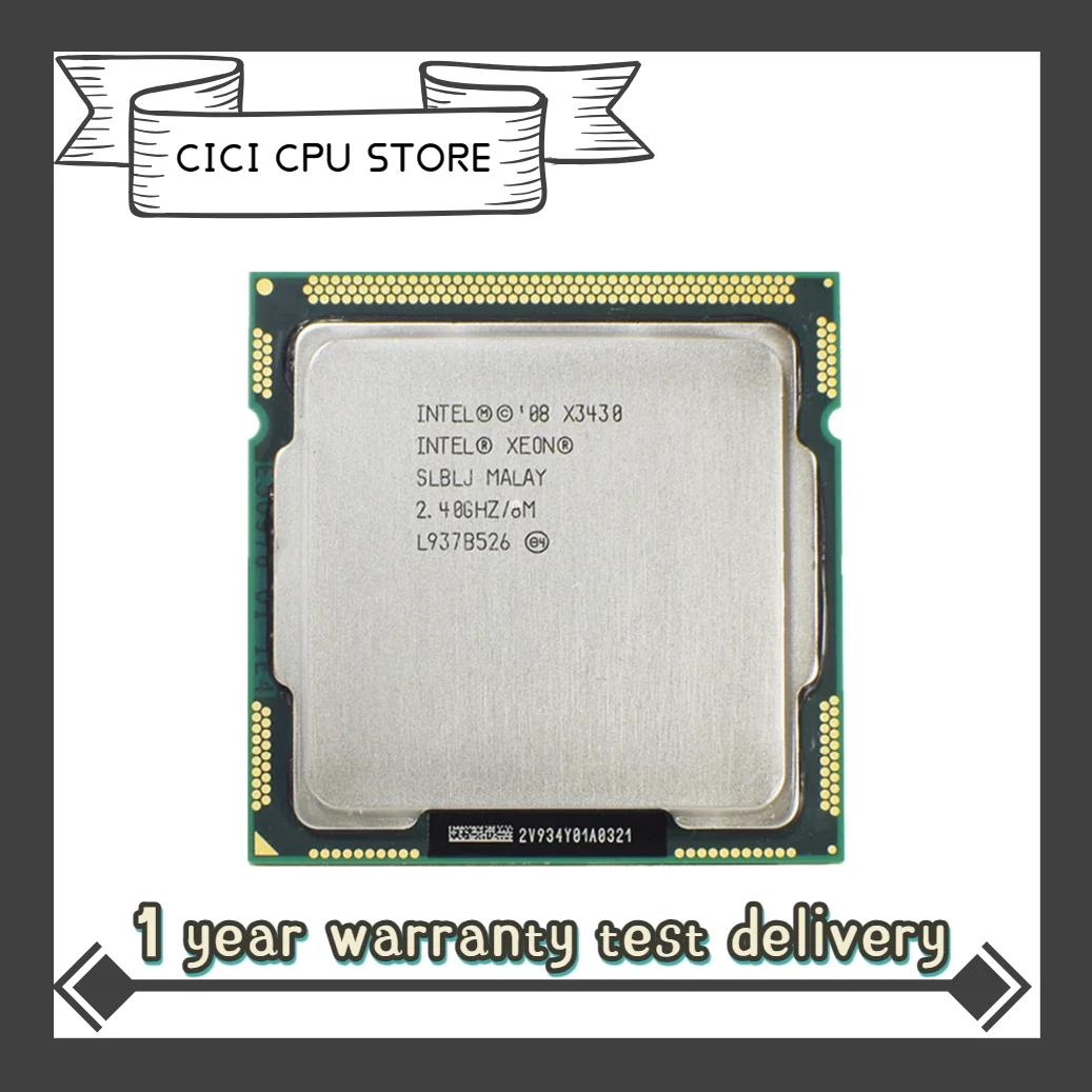 Intel Xeon Processor X3430 (8M Cache, 2.40 GHz) LGA1156 Desktop CPU 100 ...