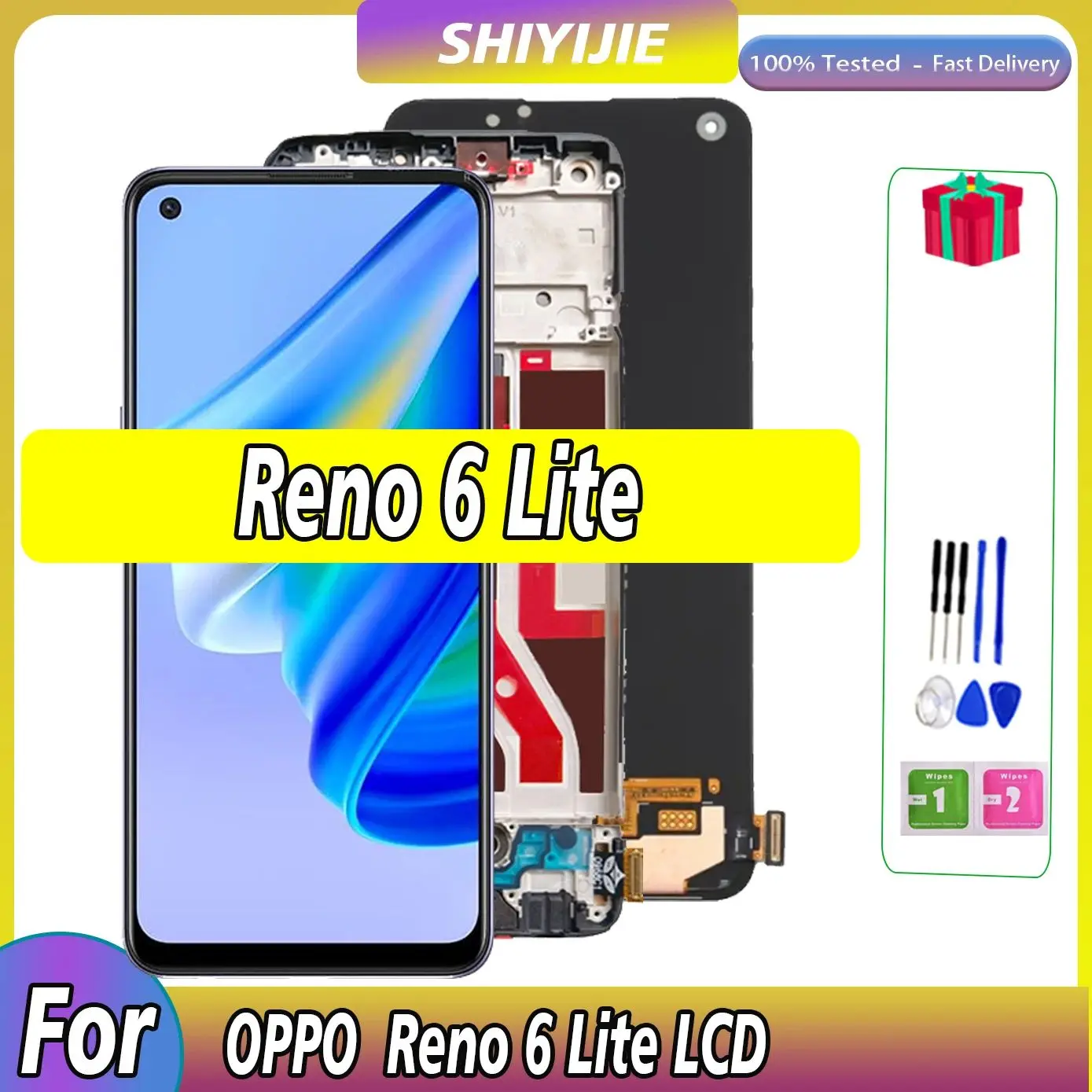 6-43-AMOLED-For-Oppo-Reno6-Lite-6Lite-LCD-CPH2365-Display-Touch-Screen ...