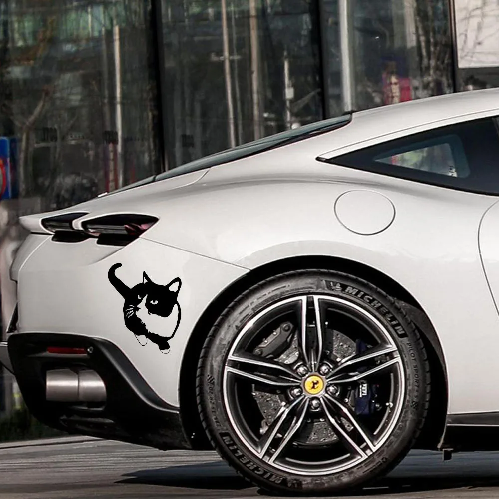 1-Pc-Cat-Silhouette-Car-Decal-PVC-Vinyl-Kitty-Bumper-Sticker-Waterproof ...