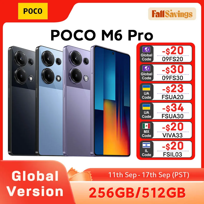 New-POCO-M6-Pro-Global-Version-Smartphone-NFC-256GB-512GB-Helio-G99 ...