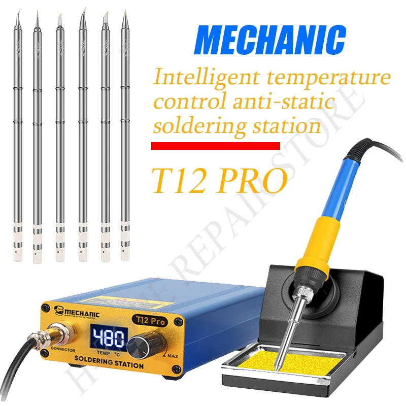 MECHANIC-T12-Pro-anti-static-LED-digital-display-intelligent-constant-temperature-soldering ...