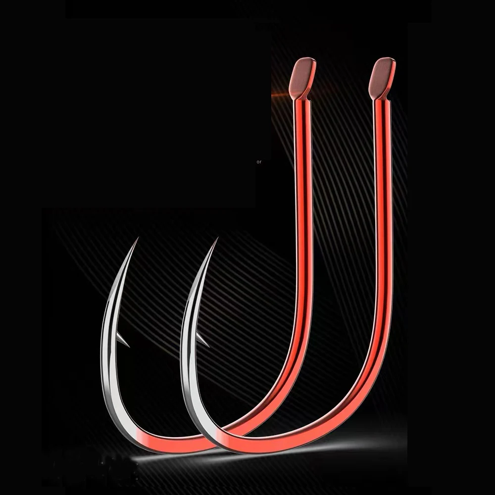 Sea-Yolo-50Pcs-Fishing-Hooks-Sea-Barbed-Fishing-Lures-Shank-Beak-Live ...