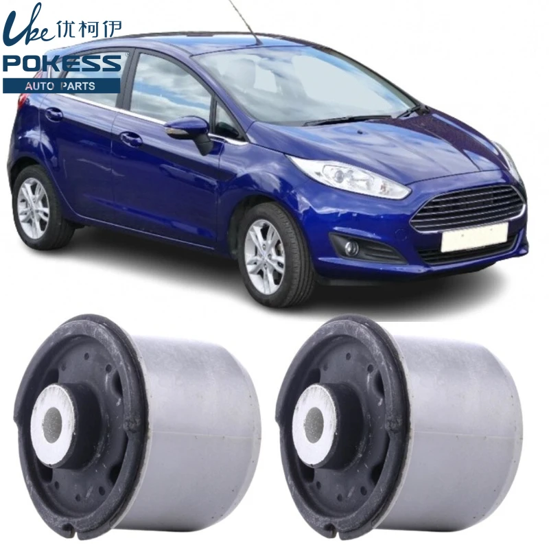 2 Pcs Car Rear Axle Chassis Bushing for Ford Fiesta Mk6 2008-2019 ...