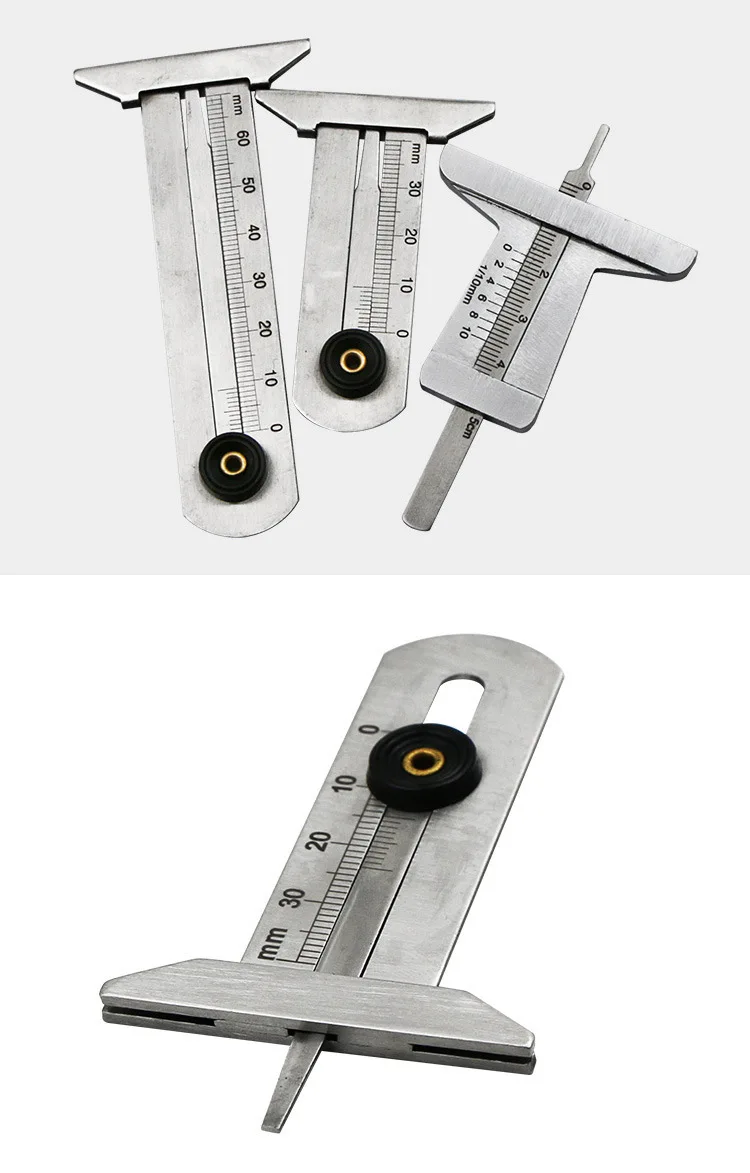 Jauge - étalon,Jauge d'épaisseur en acier inoxydable,pour pneu de ...