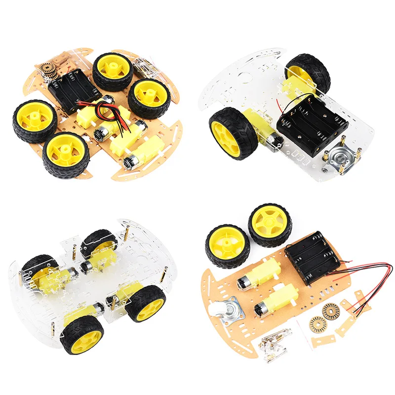 Inteligente-Robot-Car-Wheel-Parts-para-Arduino-3-wheel-Motor-Chassis ...