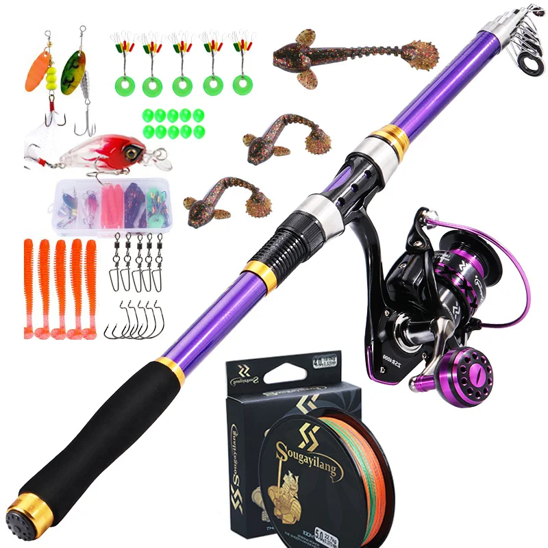 Telescoping-Fishing-Rod-with-Spinning-Reel-Combos-Full-Kit-1-8-3-3m ...