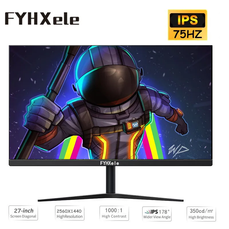 FYHXele-27-Monitor-75Hz-2K-For-Gaming-Computer-1ms-Free-sync-IPS-Panel ...