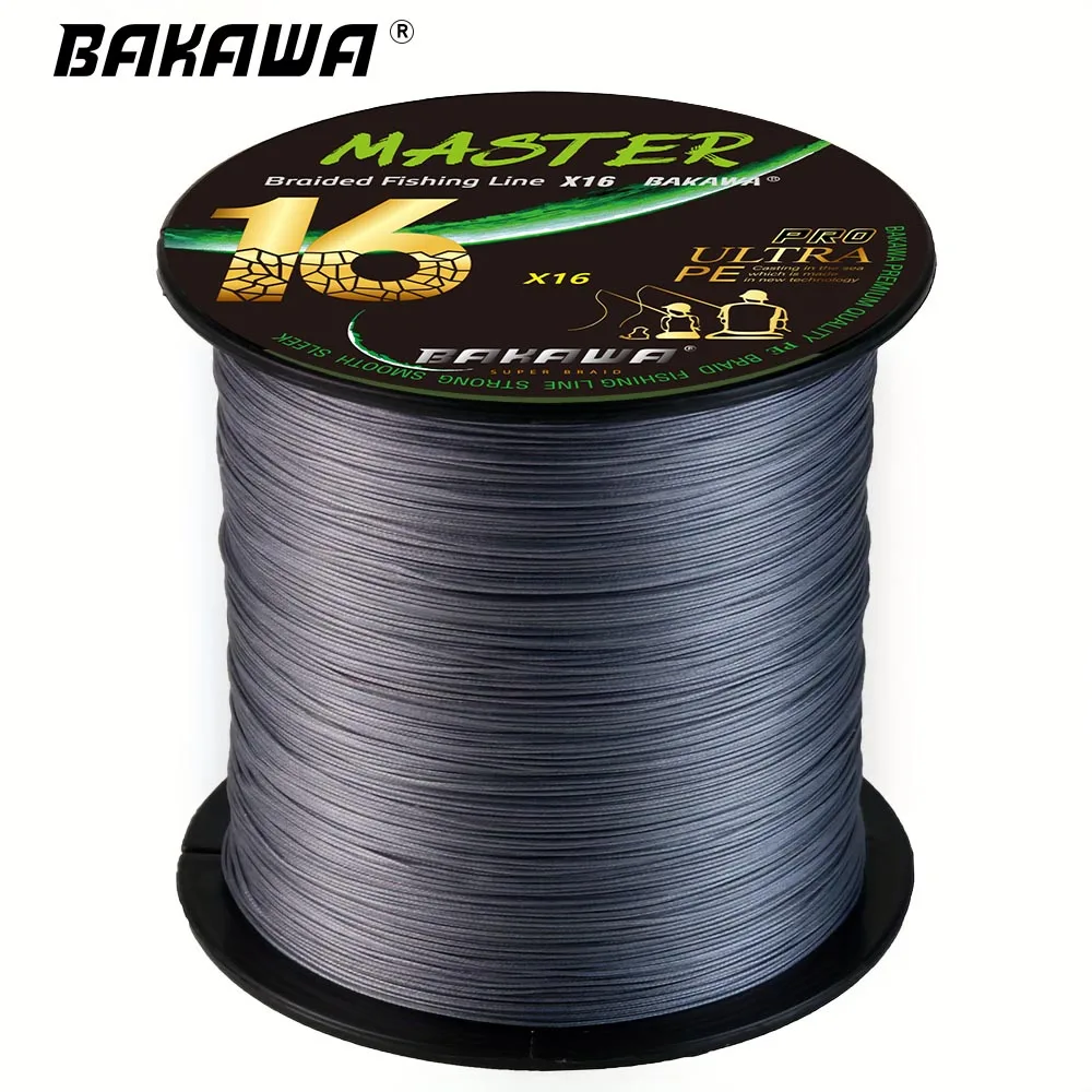 BAKAWA 16 strand Braided Fishing Line 300M PE braid fishing accessories ...